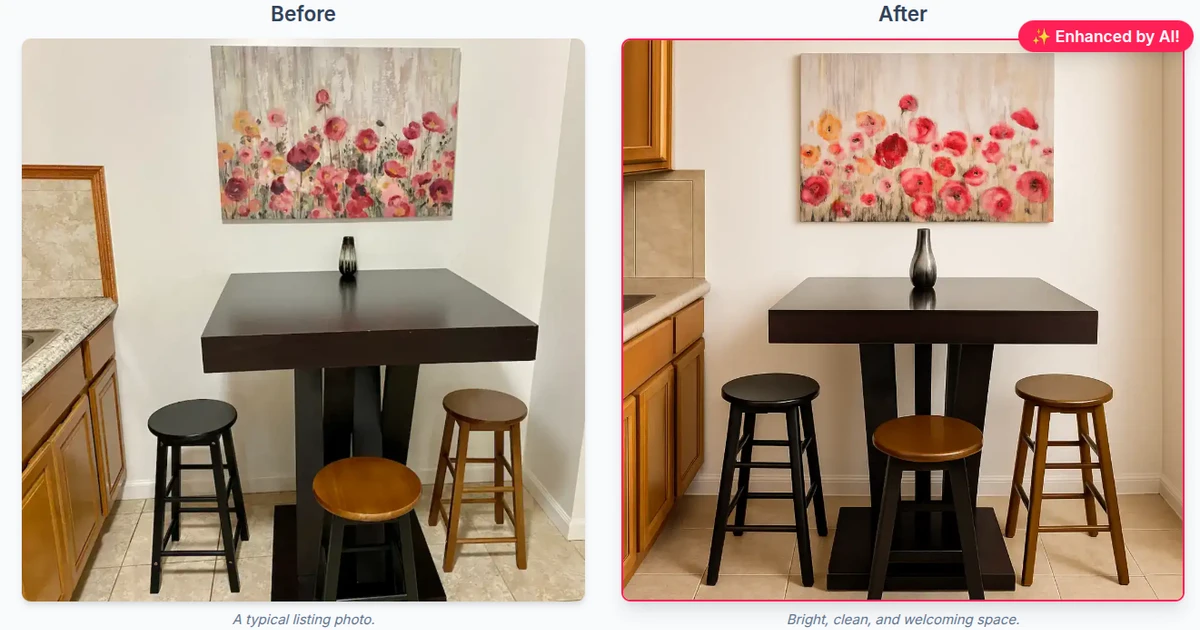 1-Click Listing Makeover - Transform Your Airbnb or Zillow Listing